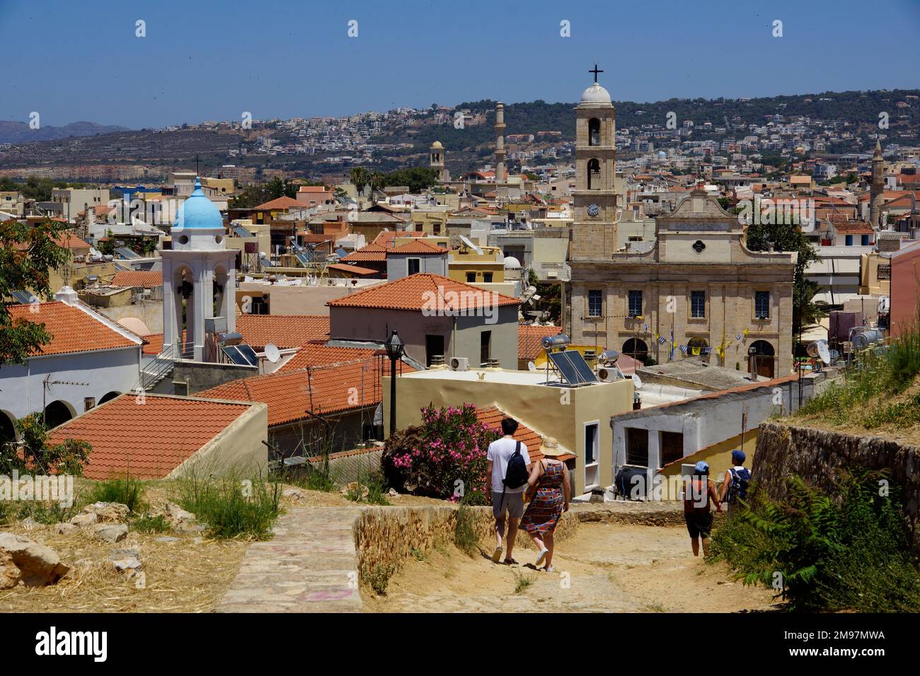 Greece, Crete, Chania Old city seen from the castle Stock Photo - Alamy