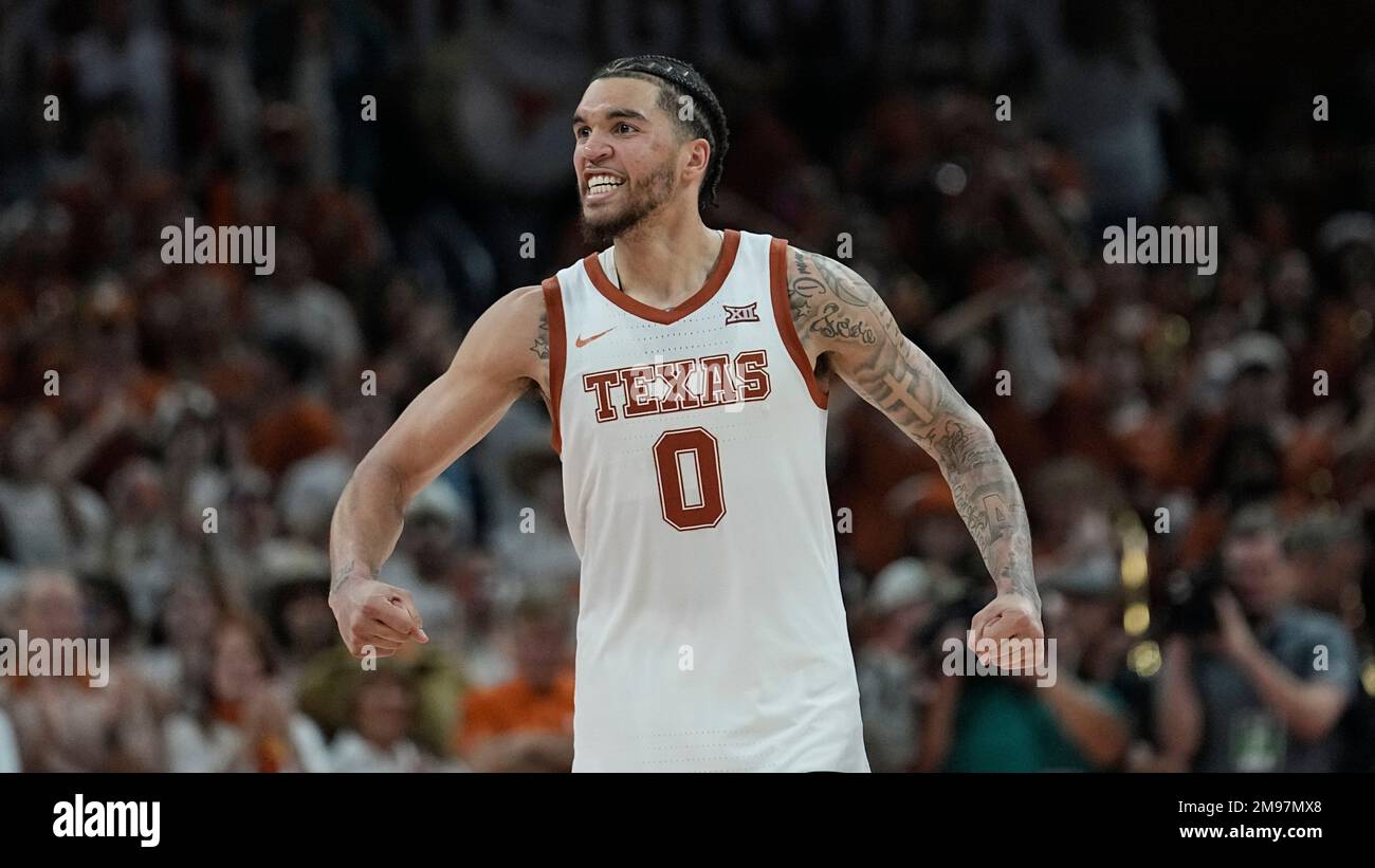 Texas forward Timmy Allen (0) during the second half of an NCAA college ...