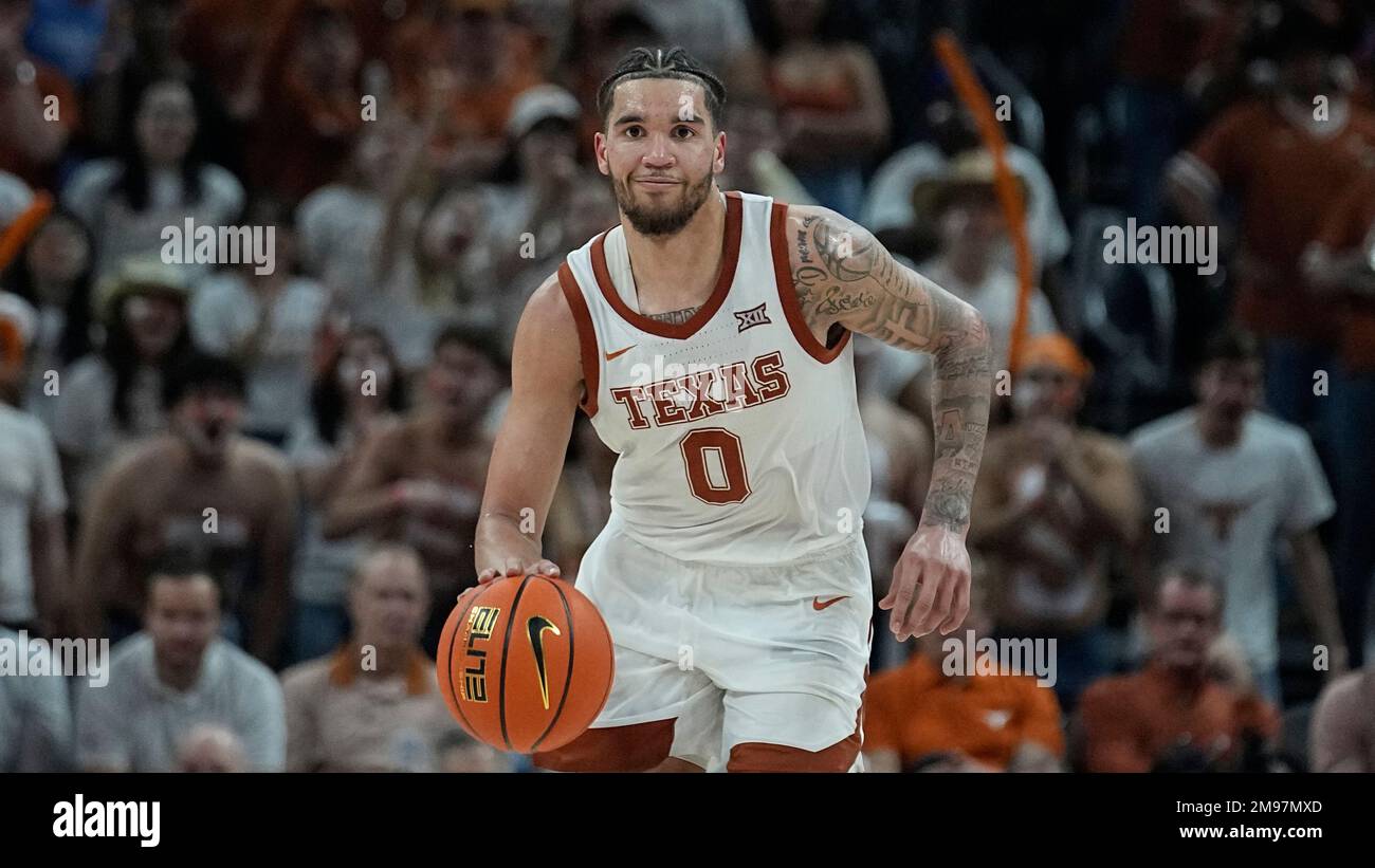 Texas forward Timmy Allen (0) during the second half of an NCAA college ...
