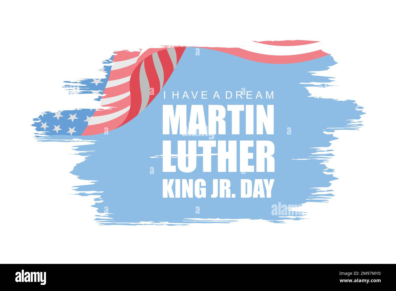 martin luther king day banner layout design, flat vector modern ...