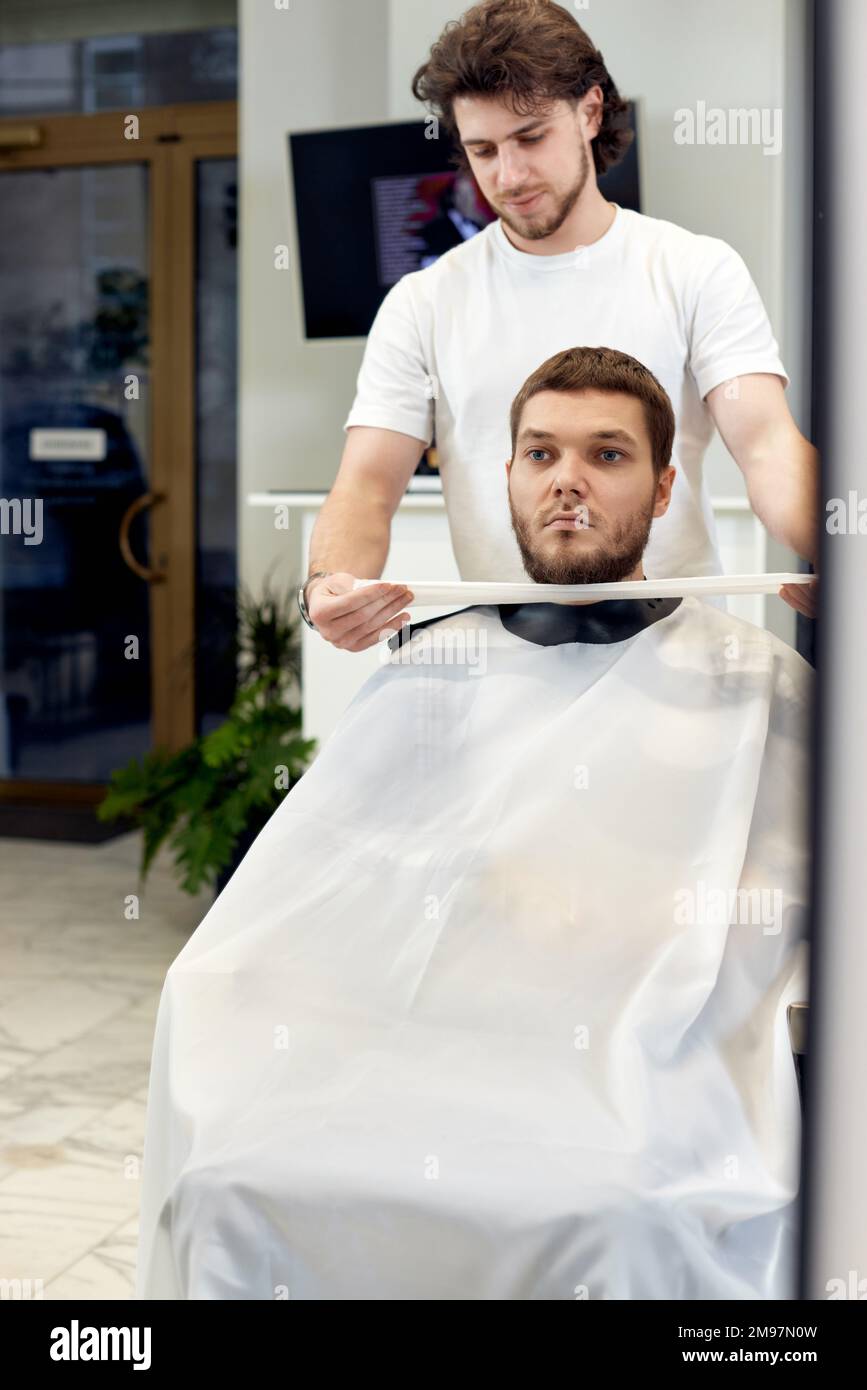 Barber shop front hipster hi-res stock photography and images - Alamy