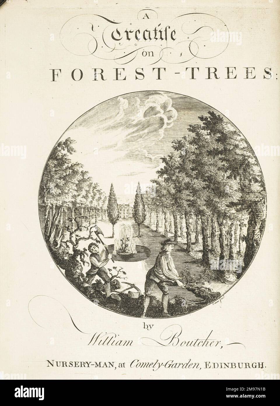 Nursery-man, in Comely-Garden, Edinburgh. Title page / title-engraving ...