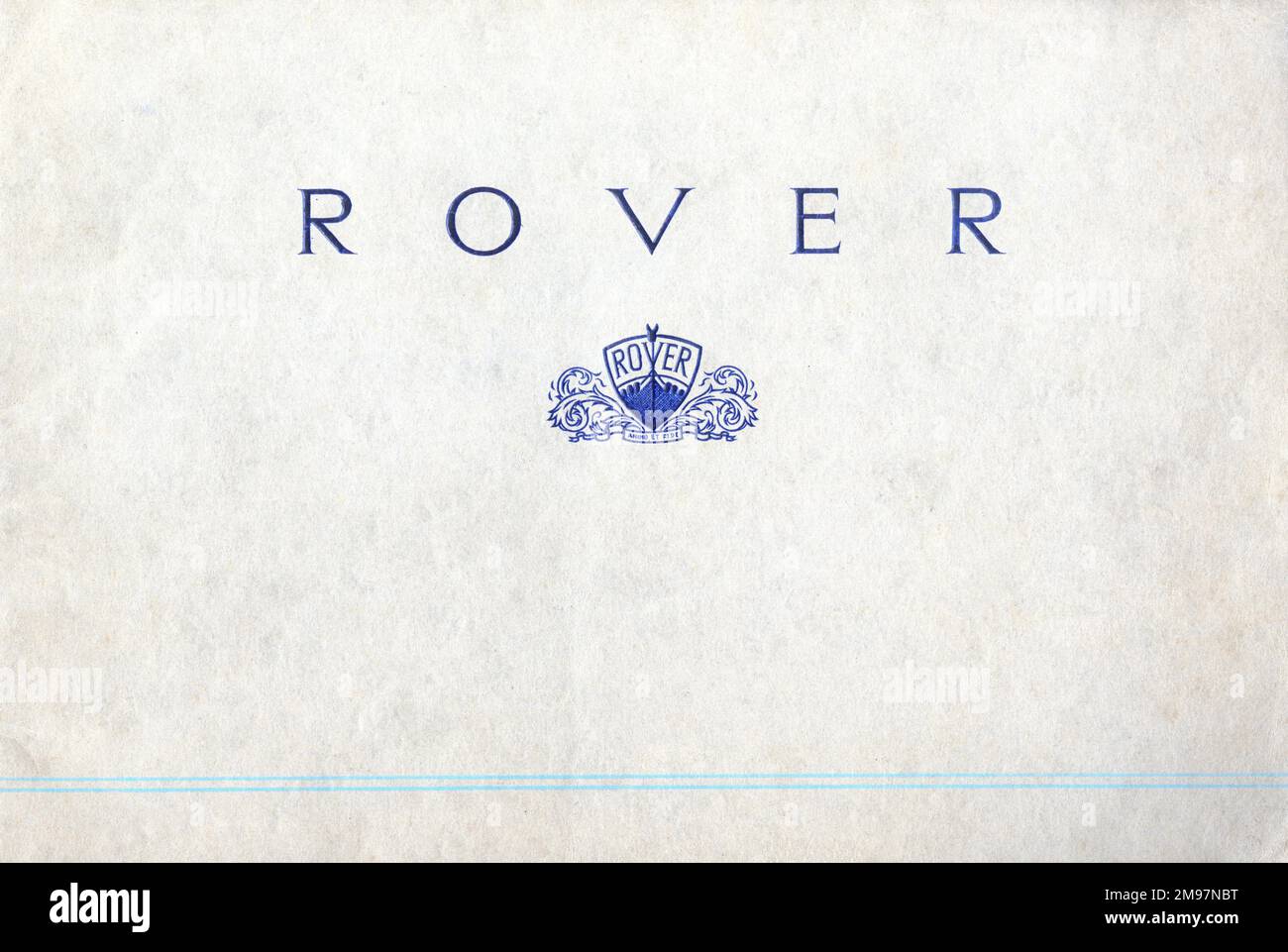 Rover Car Brochure Stock Photo - Alamy