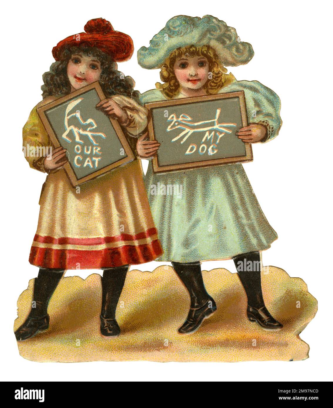Two victorian girls Cut Out Stock Images & Pictures - Alamy
