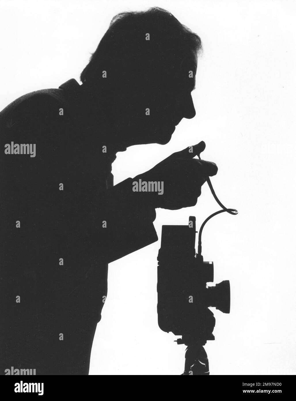 Silhouette of photographer (Alan Greeley Stock Photo - Alamy