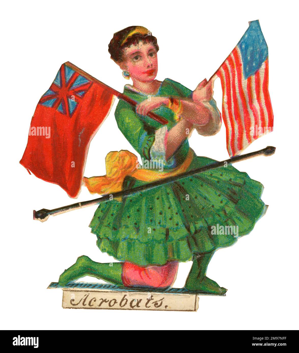 Woman stars and stripes Cut Out Stock Images & Pictures - Alamy