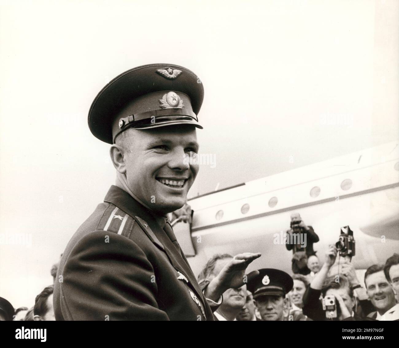 Russian cosmonaut Major Yuri Alekseyevich Gagarin (1934-1968 Stock ...