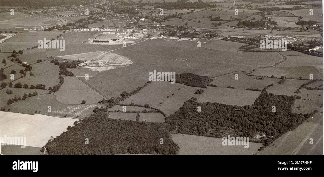 Hatfield aerodrome, Hertfordshire Stock Photo - Alamy