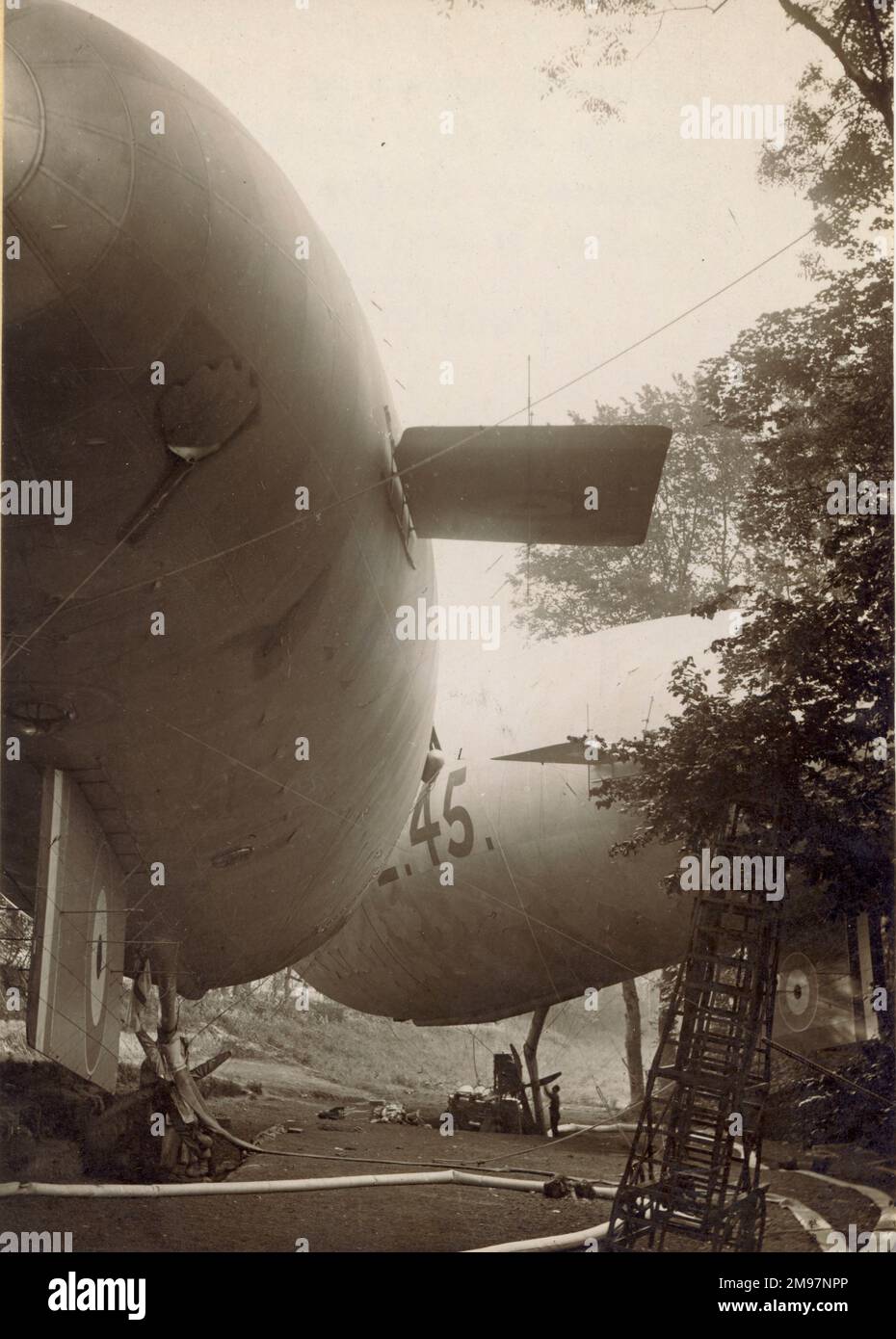 Laira Airship Moorings (sub-station to Mullion), 8 June 1918 Stock ...