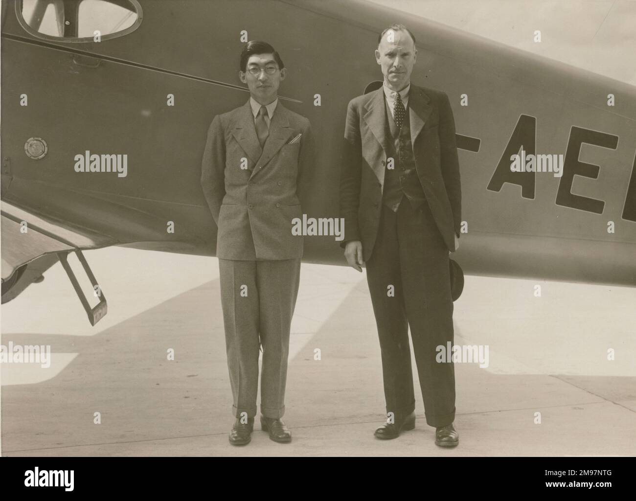 Prince Chichibu of Japan (1902-1953), left, with Capt Geoffrey de ...