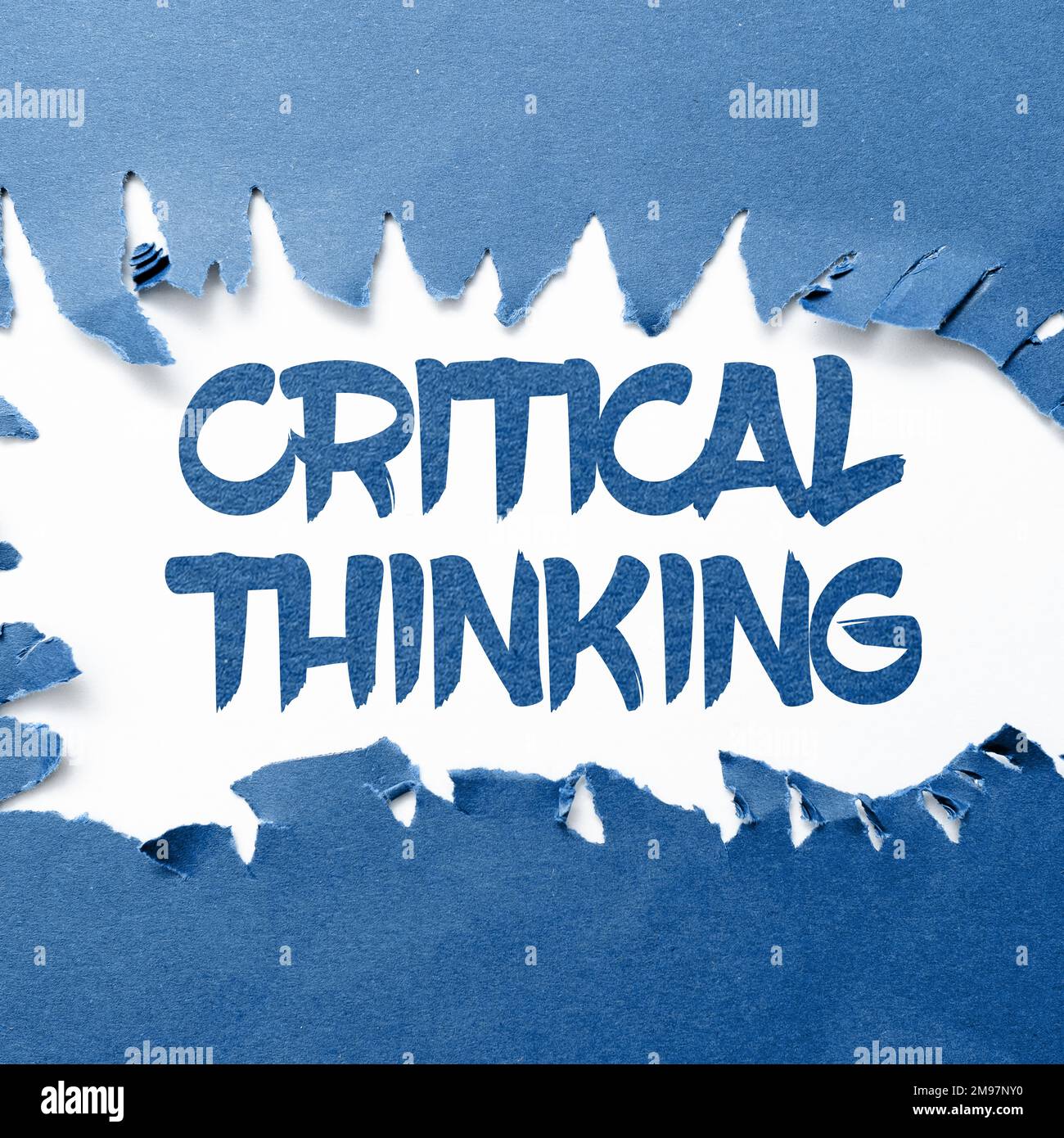 Sign Displaying Critical Thinking Word Written On Sequence Of Stages
