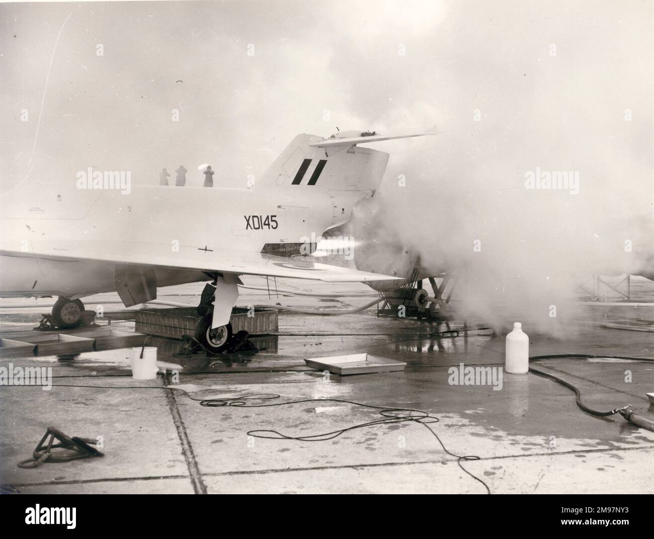 Saunders-Roe SR53, XD145, during a ground test Stock Photo - Alamy