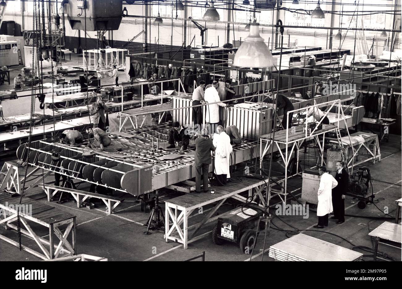 Vickers VA-3 under construction at Vickers-Armstrongs’ South Marston ...