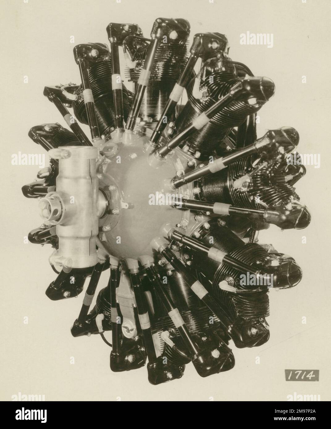 Pratt & Whitney R-1340 Wasp radial, front port quarter Stock Photo - Alamy