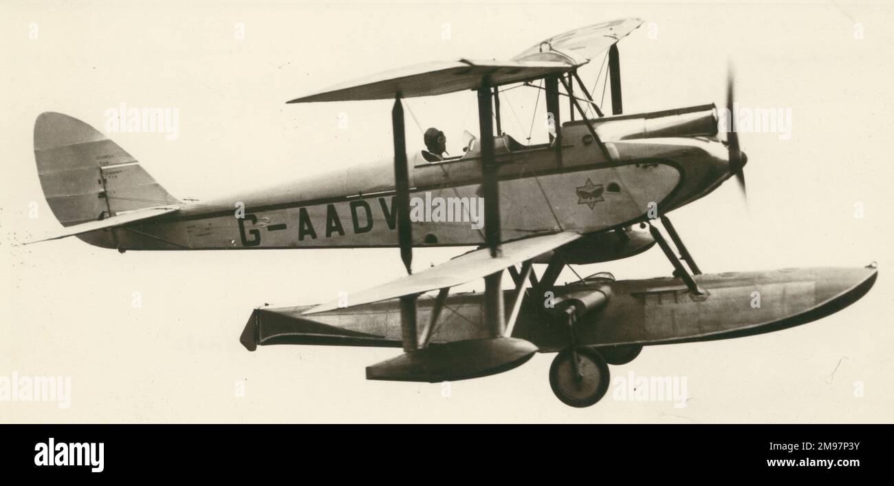 de Havilland DH60G Gipsy Moth, G-AADV, fitted with Short amphibian ...