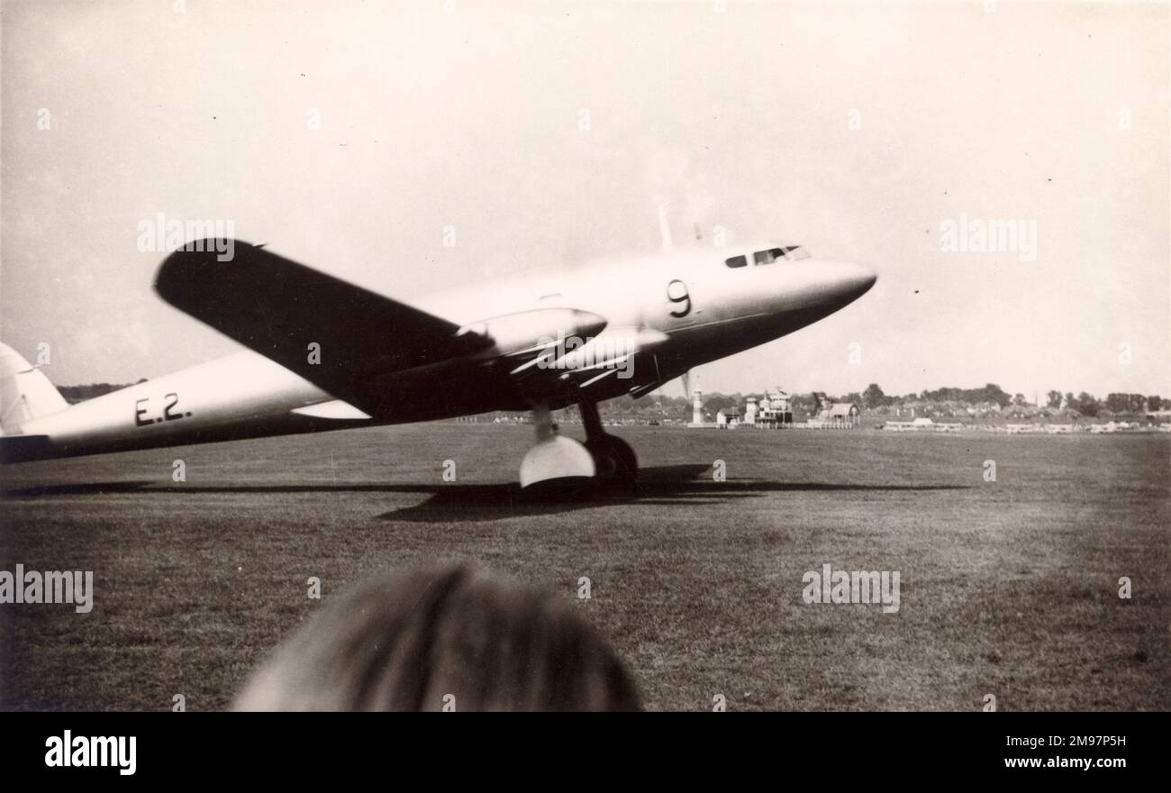 The prototype de Havilland DH91 Albatross, E2, at Hendon Stock Photo ...