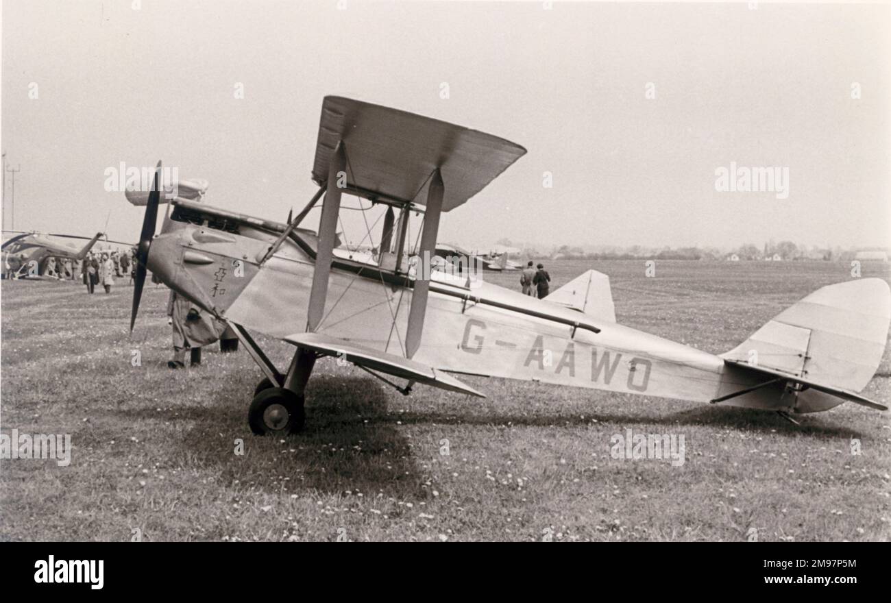 de Havilland DH60G Gipsy Moth, G-AAWO Stock Photo - Alamy