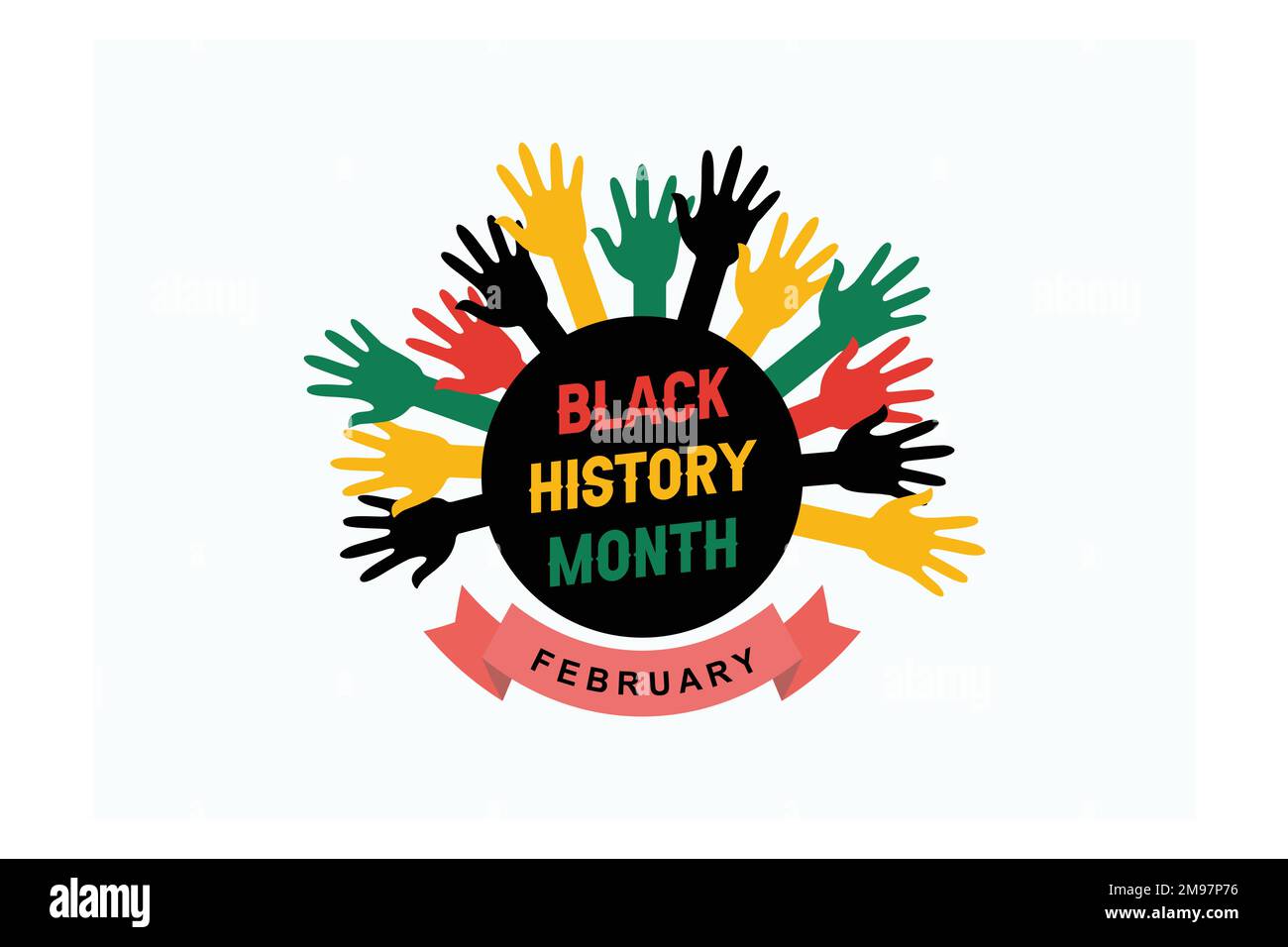 Black History Month Vector Template Flat Vector Modern Illustration
