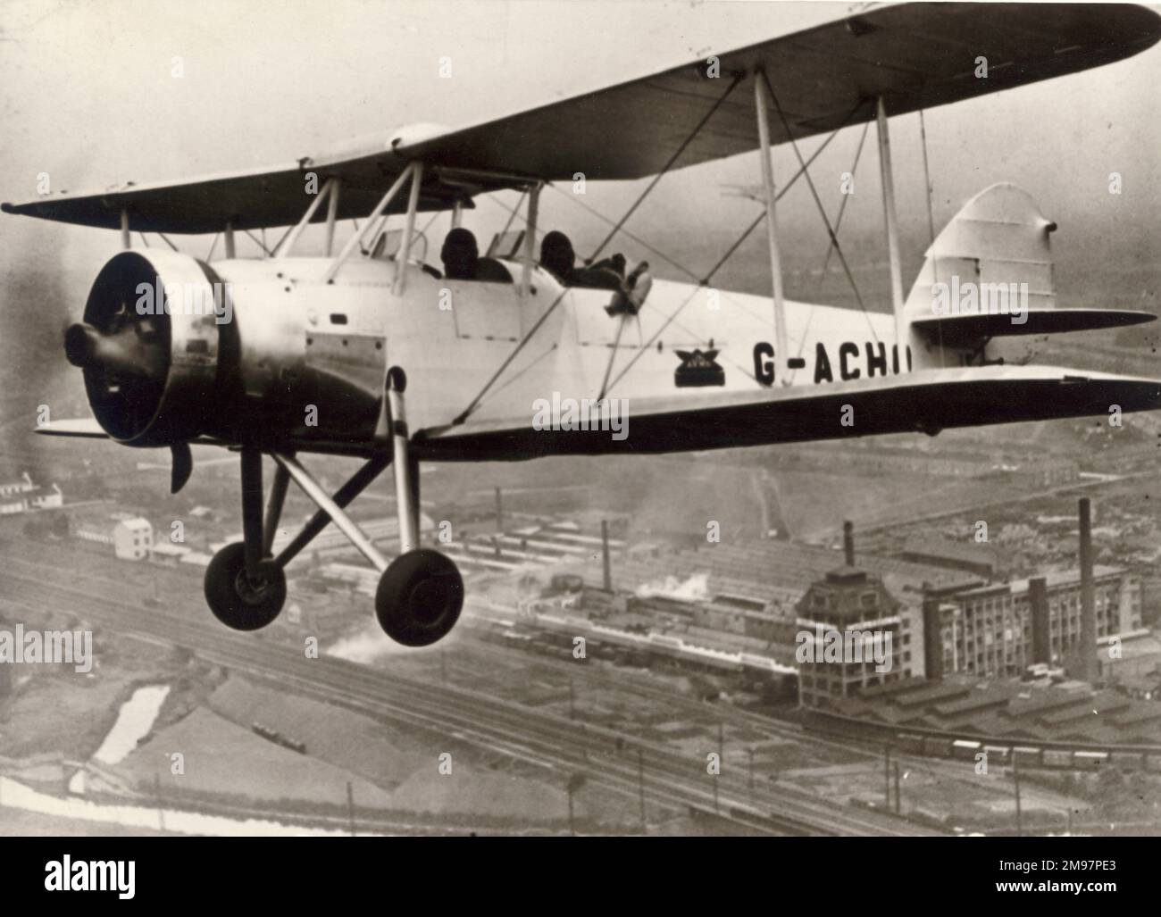 Avro 638 Club Cadet, G-ACHO, of the Airwork School of Flying, during ...