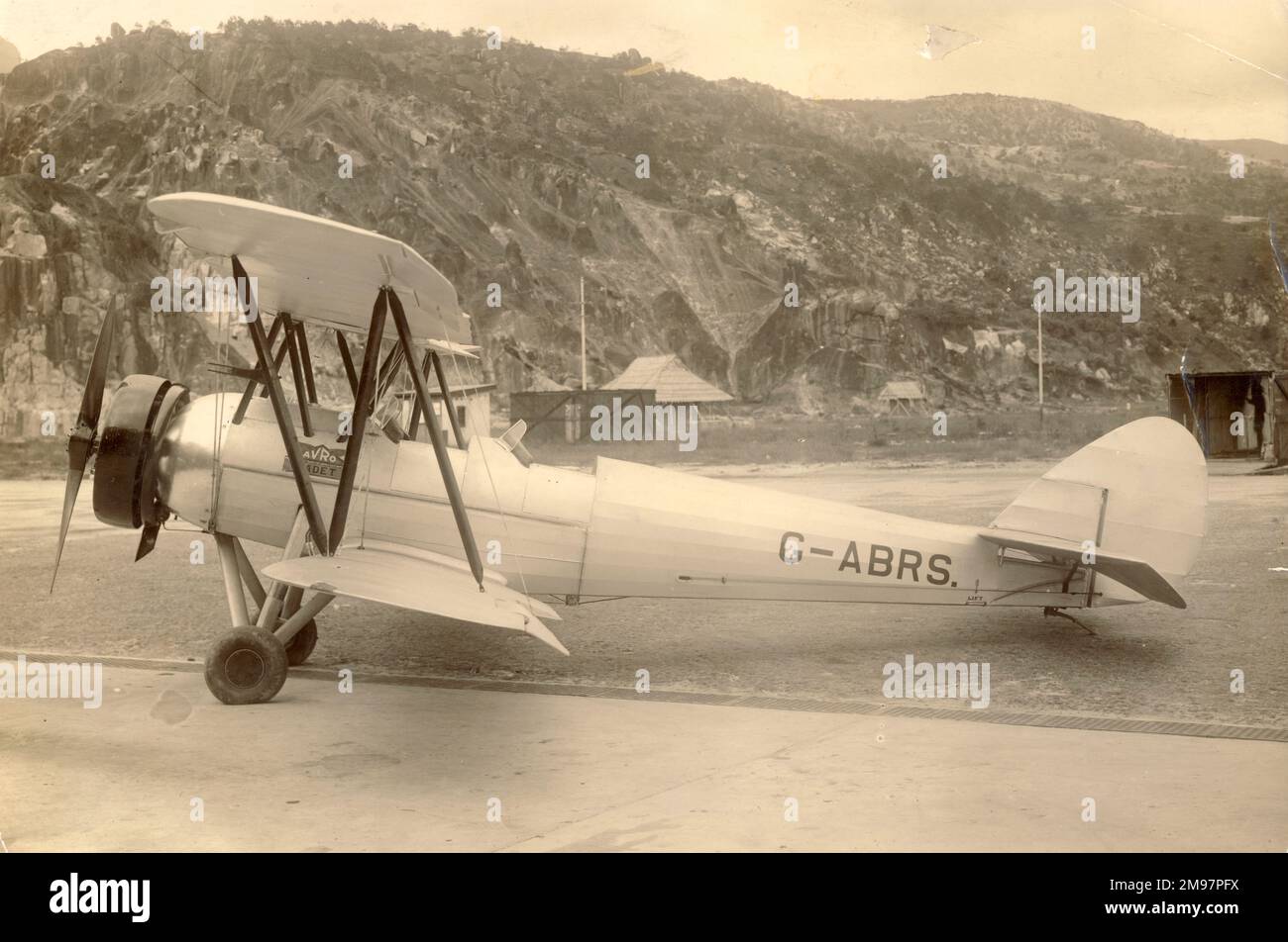 The prototype Avro 631 Cadet, G-ABRS, at Kai Tak in August 1932 Stock ...