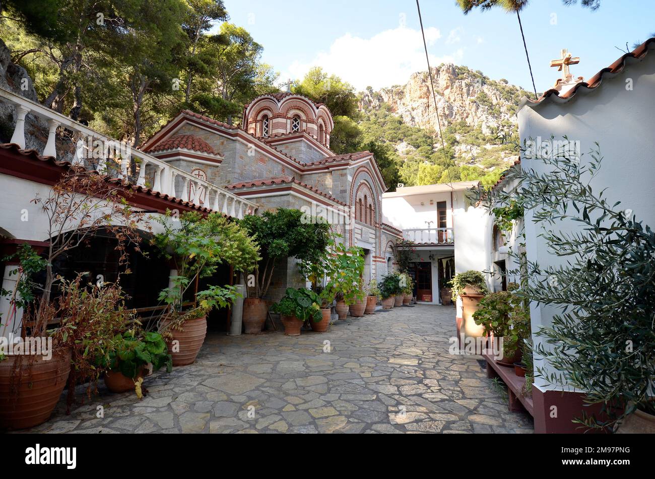 Greece, Crete, monastery of Saint George of Selinari Stock Photo - Alamy