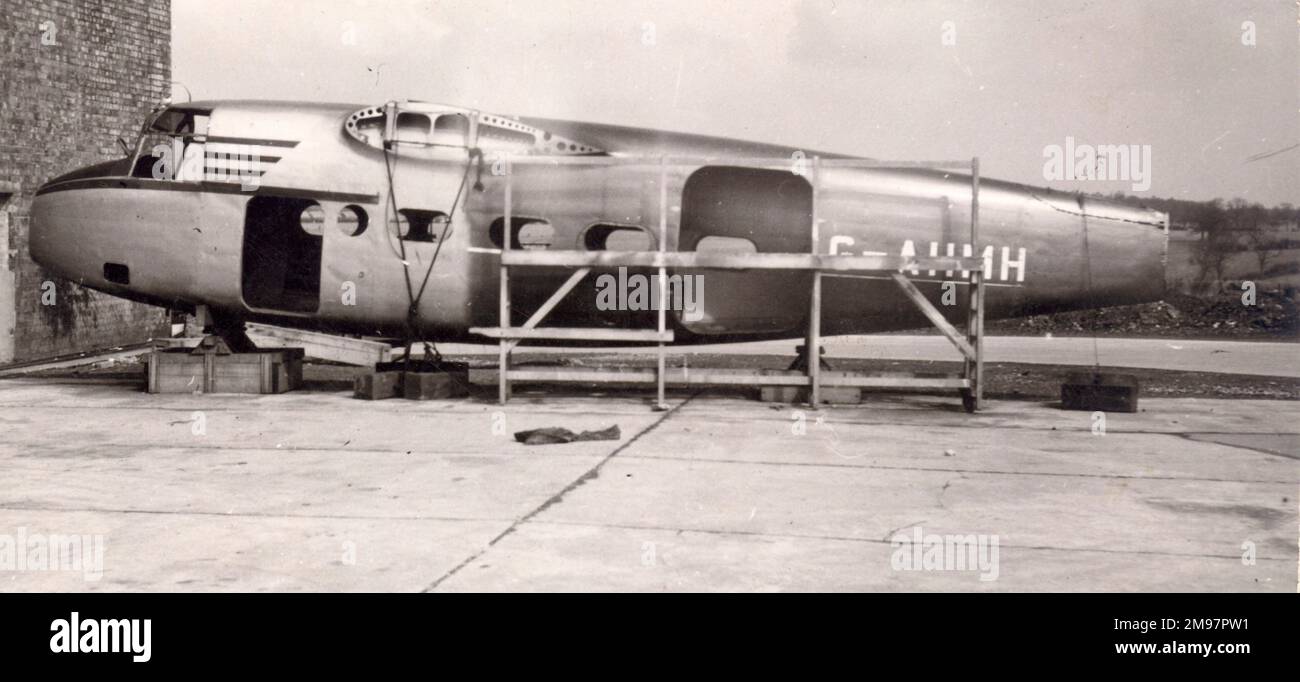 The fuselage of Percival P48 Merganser, G-AHMH Stock Photo - Alamy
