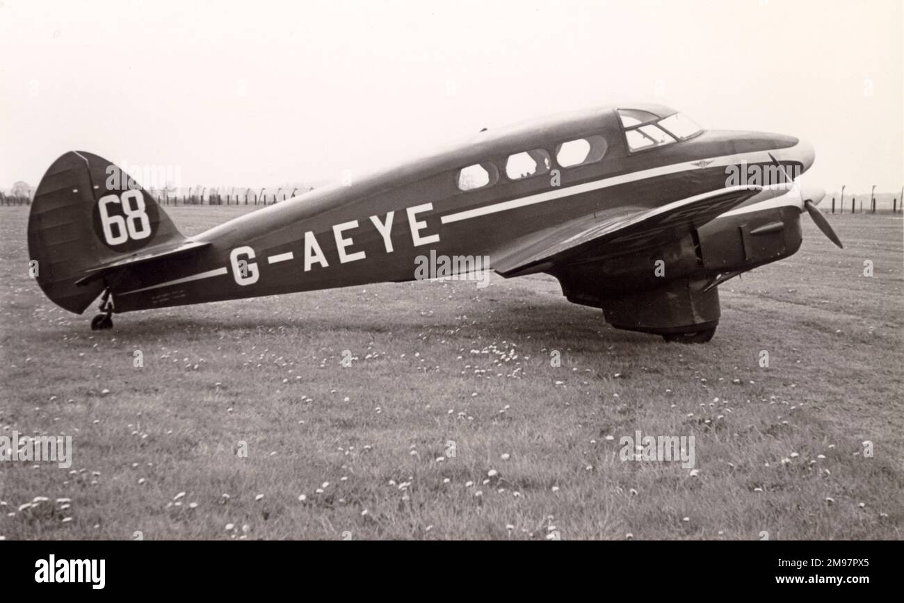 The prototype Percival Q6, G-AEYE Stock Photo - Alamy