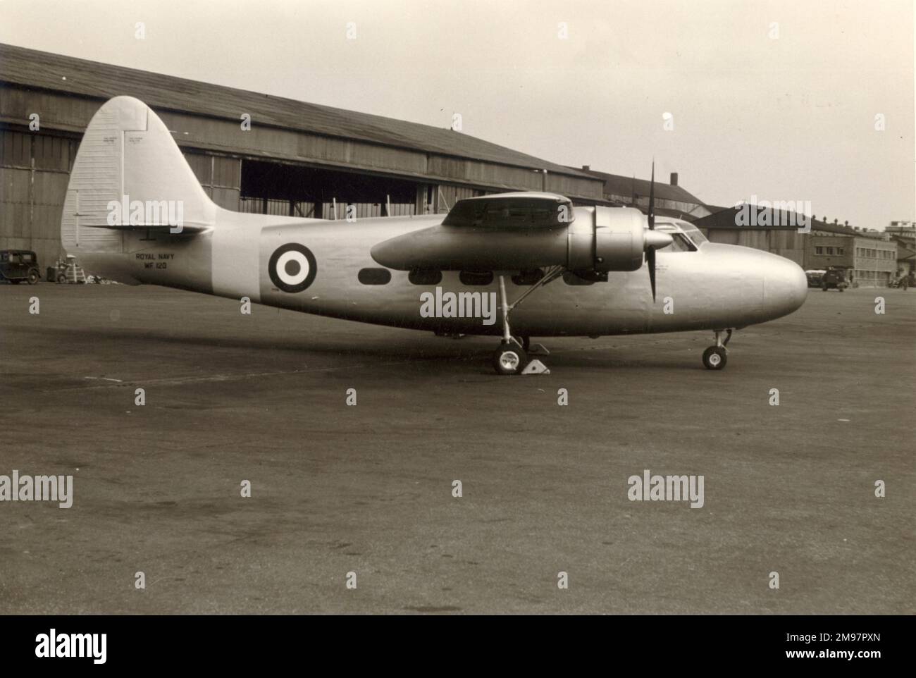 Percival P66 Sea Prince T1, WF120, of the Royal Navy Stock Photo - Alamy