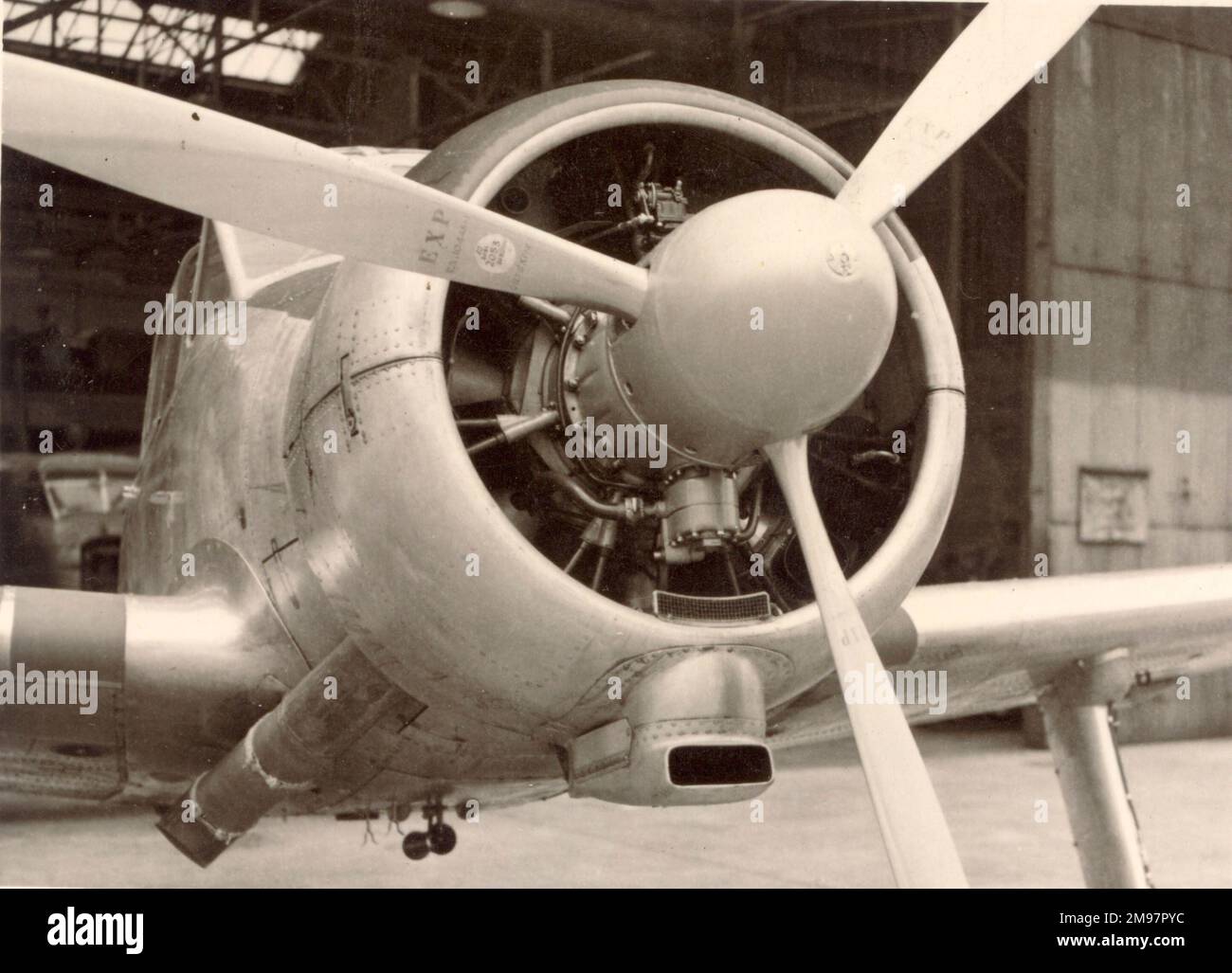 The Armstrong Siddely Cheetah radial installation on the second ...