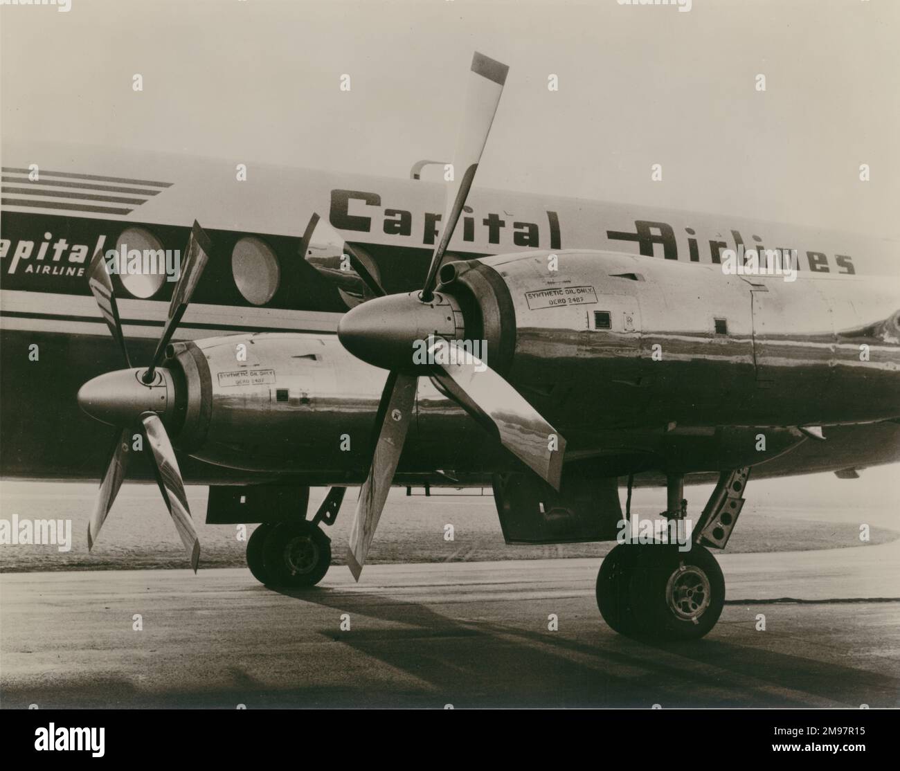 Rolls-Royce RB53 Dart RDa6 Mk 510 turboprops on a Vickers Viscount of ...
