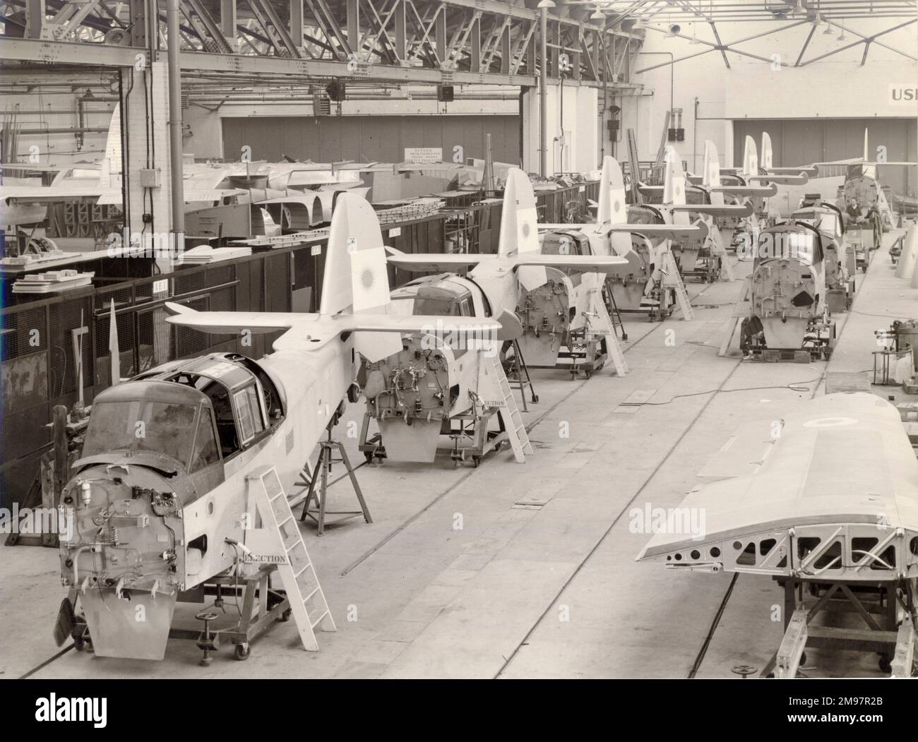 Argentine Percival Prentices on the production line at Percival’s Luton ...