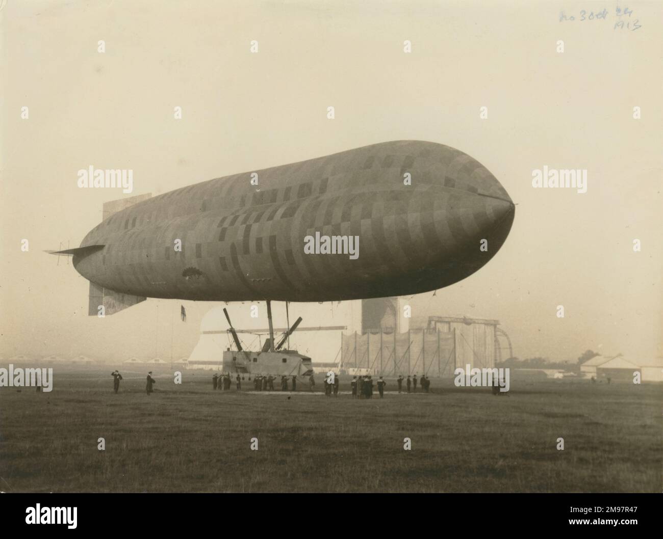 Naval Airship No3, Astra Torres, at Farnborough on 24 October 1913 ...