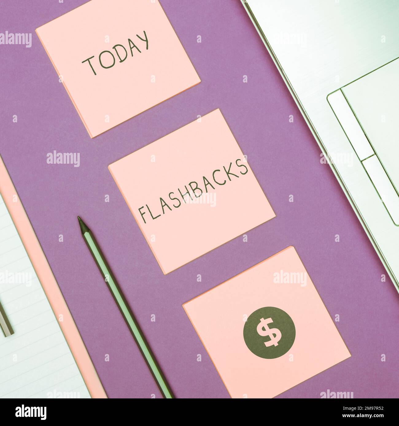 Hand writing sign Flashbacks. Business idea interruption of ...