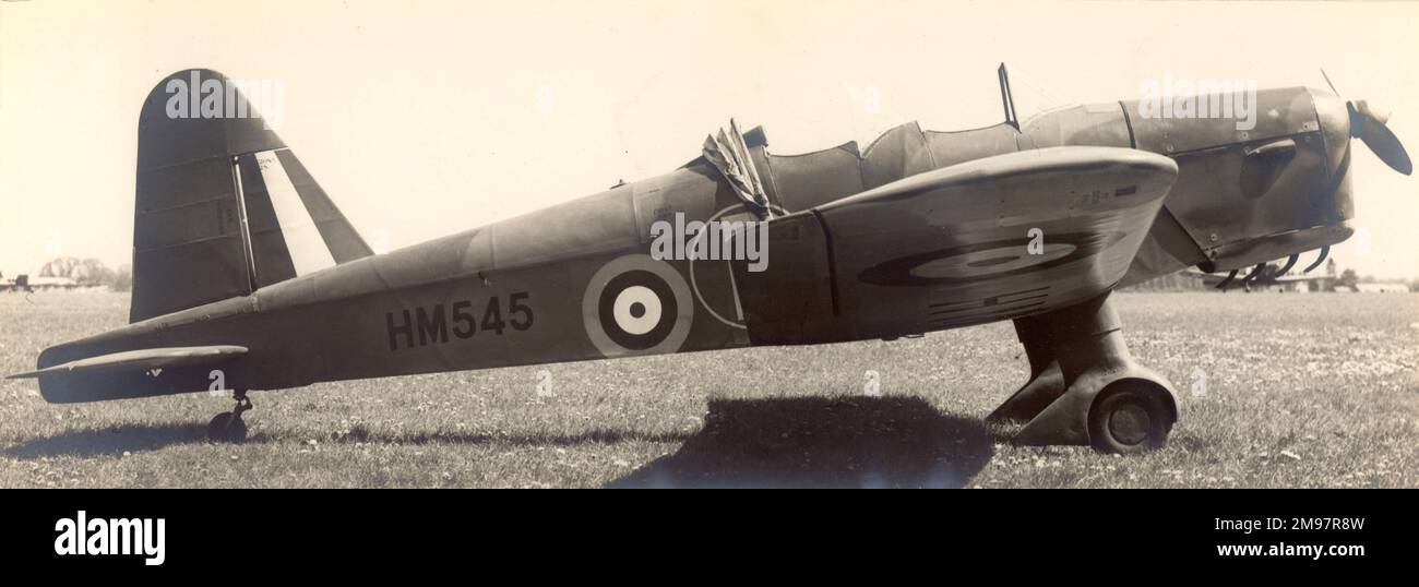 The second Miles M18 Mk2 when registered HM545 Stock Photo - Alamy