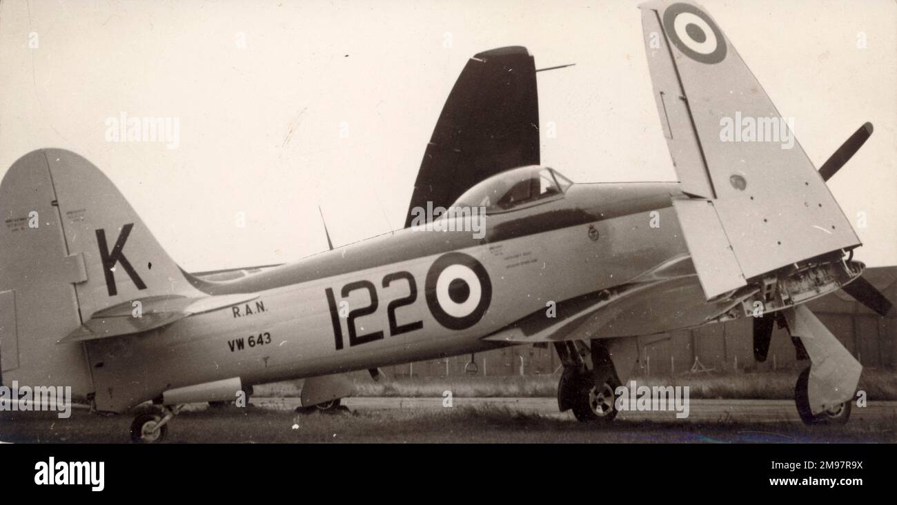 Hawker Sea Fury FB11, VW 643, of the Royal Australian Navy Stock Photo ... Hawker Sea Fury FB11, VW 643, of the Royal Australian Navy Stock Photo ...