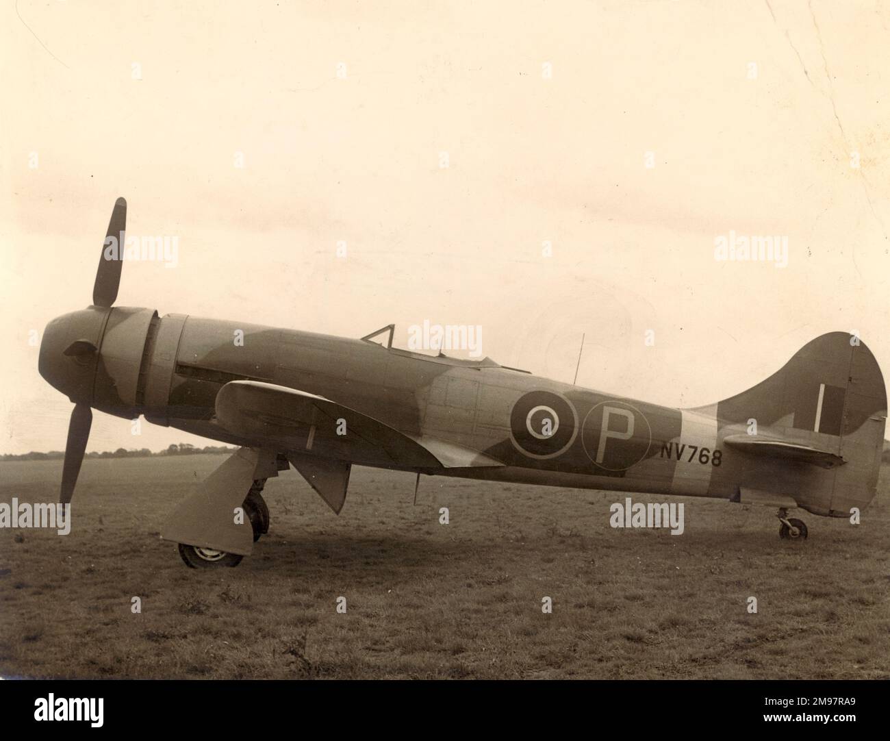 Hawker Tempest V, NV768, fitted with an annular radiator and ducted ...