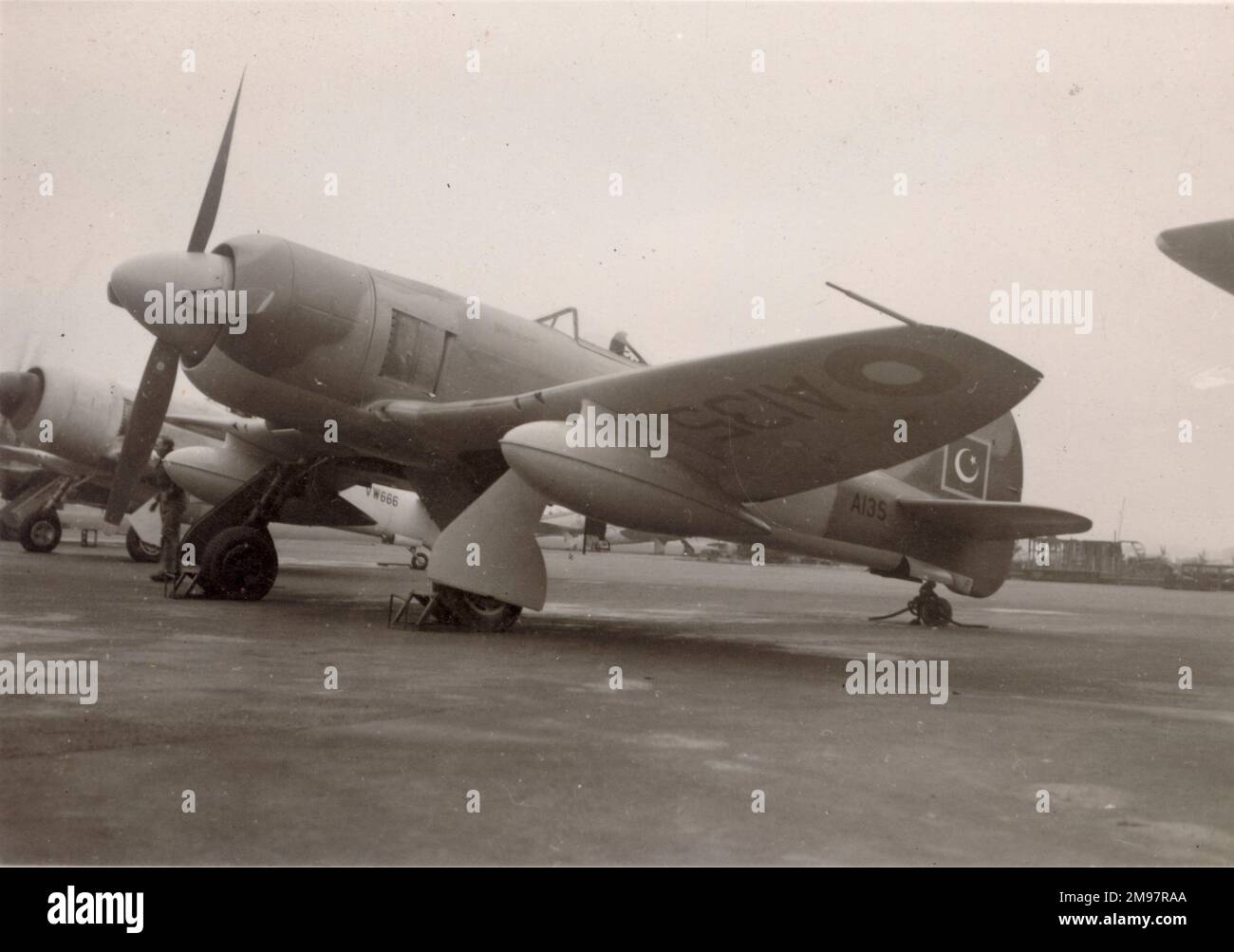 Hawker Tempest II, A135, of the Pakistan Air Force Stock Photo - Alamy