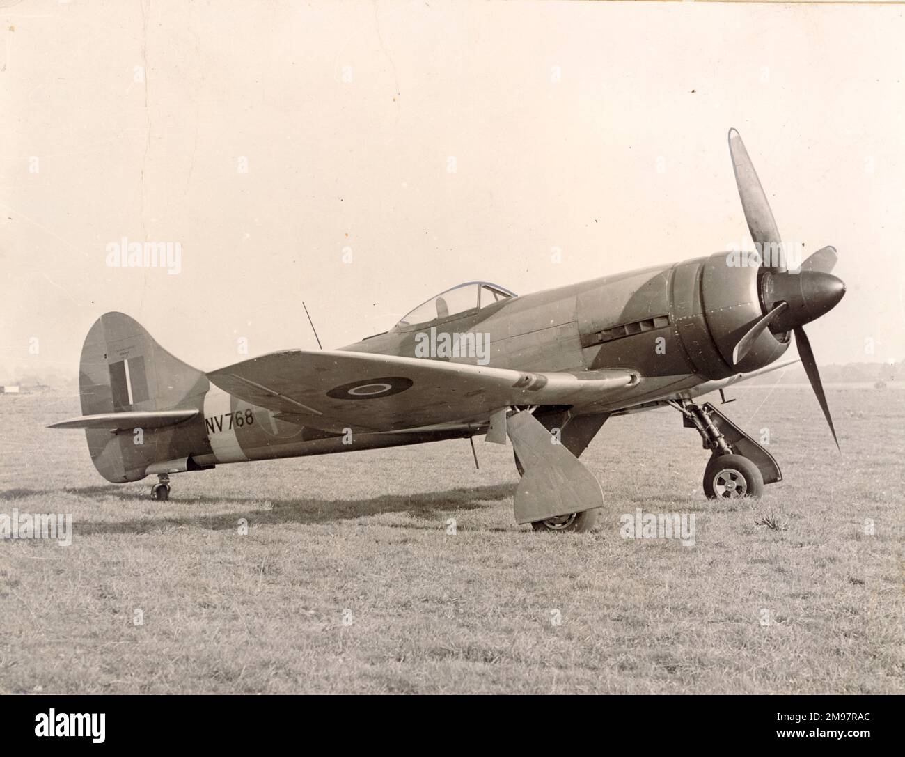 Hawker Tempest V, NV768, fitted with an annular radiator by Napier ...