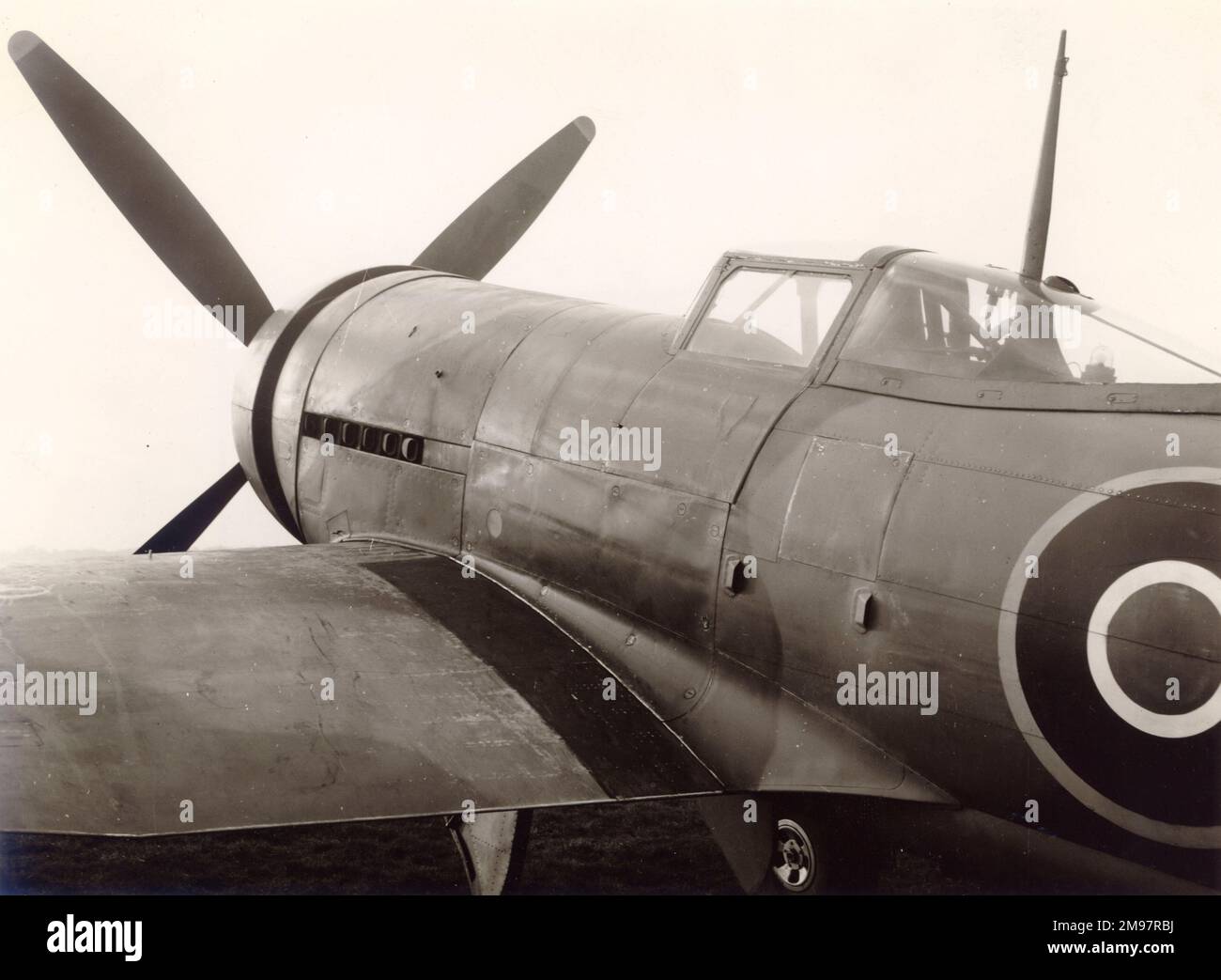 Hawker Typhoon IB, R8694, fitted with an annular radiator by Napier ...