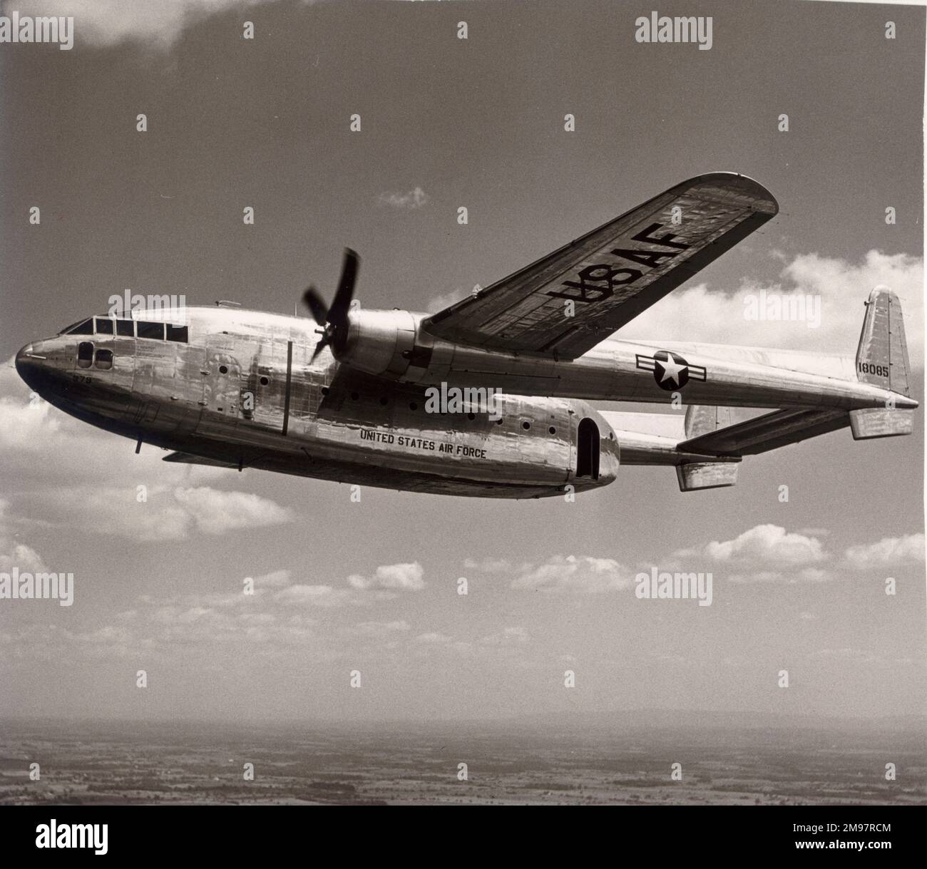 Fairchild C-119G-FA Flying Boxcar, 41-8085, of the USAF Stock Photo - Alamy