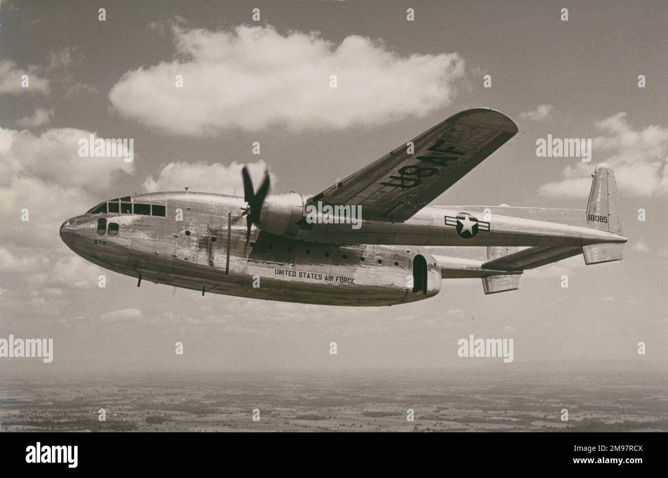 Fairchild C-119G-FA Flying Boxcar, 41-8085, of the USAF Stock Photo - Alamy