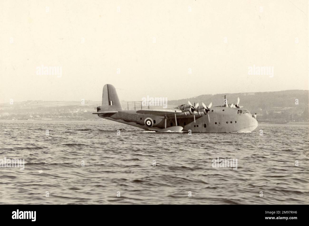 Short S23 Empire flying boat, AX659, after conversion to military use ...