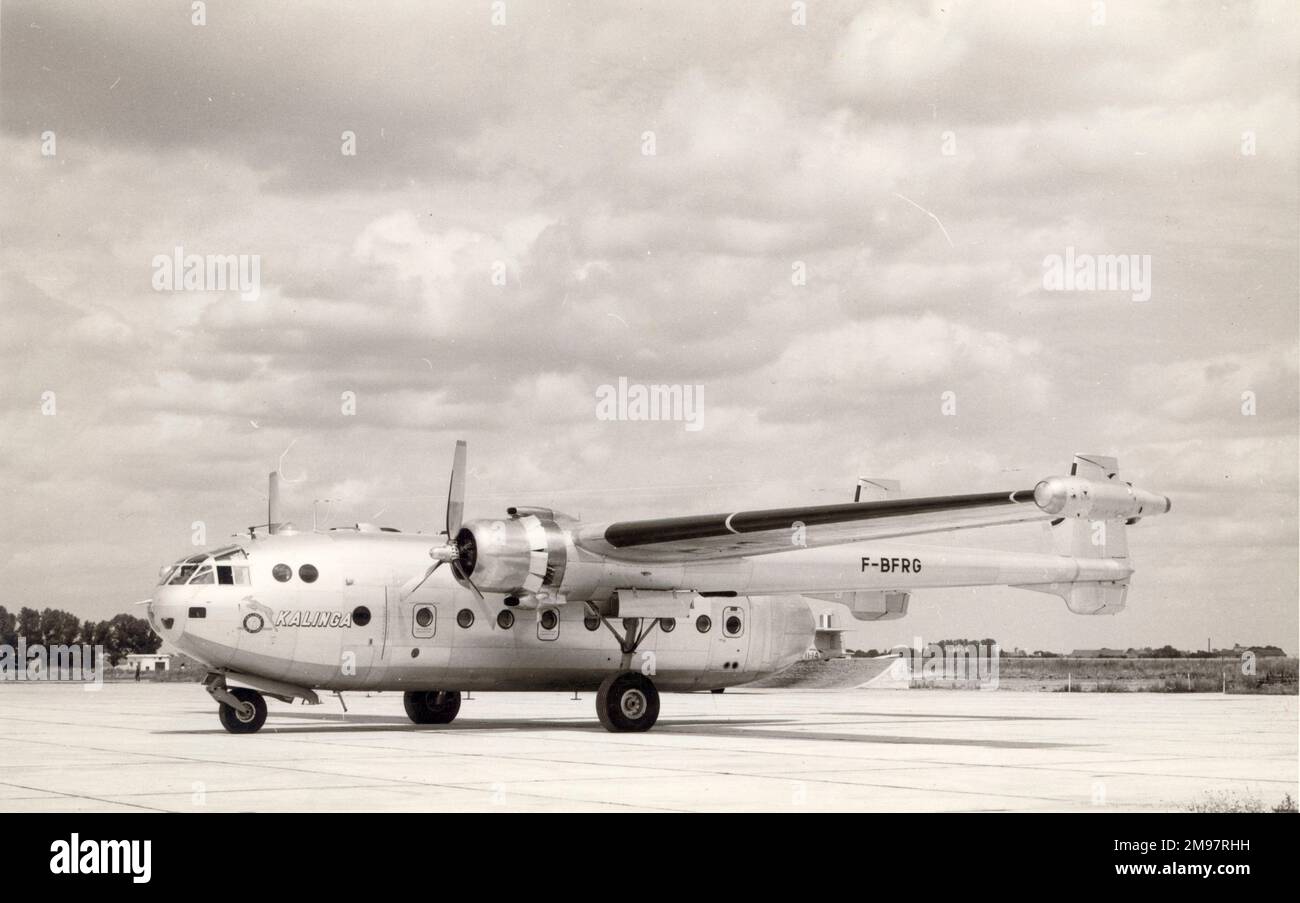 Nord 2508 Noratlas, F-BFRG, powered by two Pratt & Whitney R-2800-CB17 ...