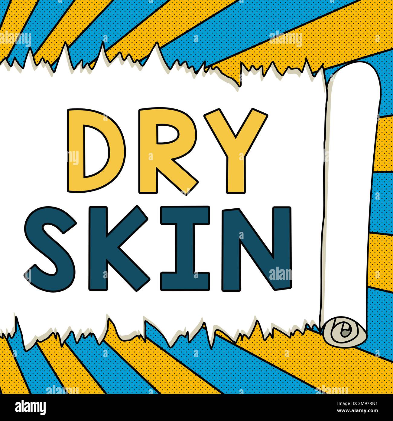 Text sign showing Dry Skin. Business concept uncomfortable condition ...