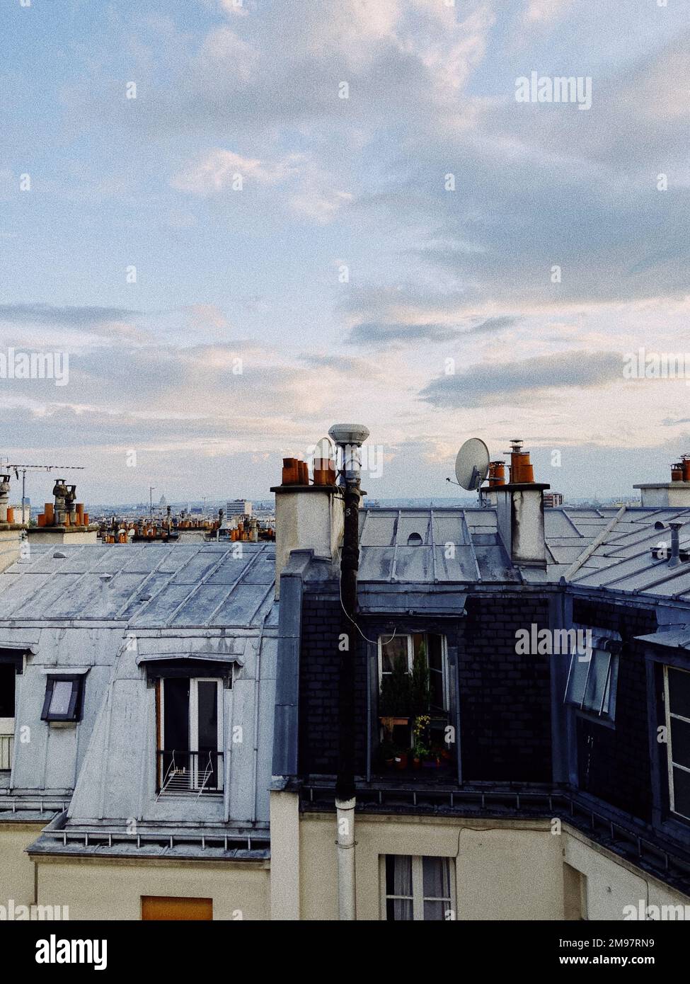 Chimney on rooftop france hi-res stock photography and images - Alamy