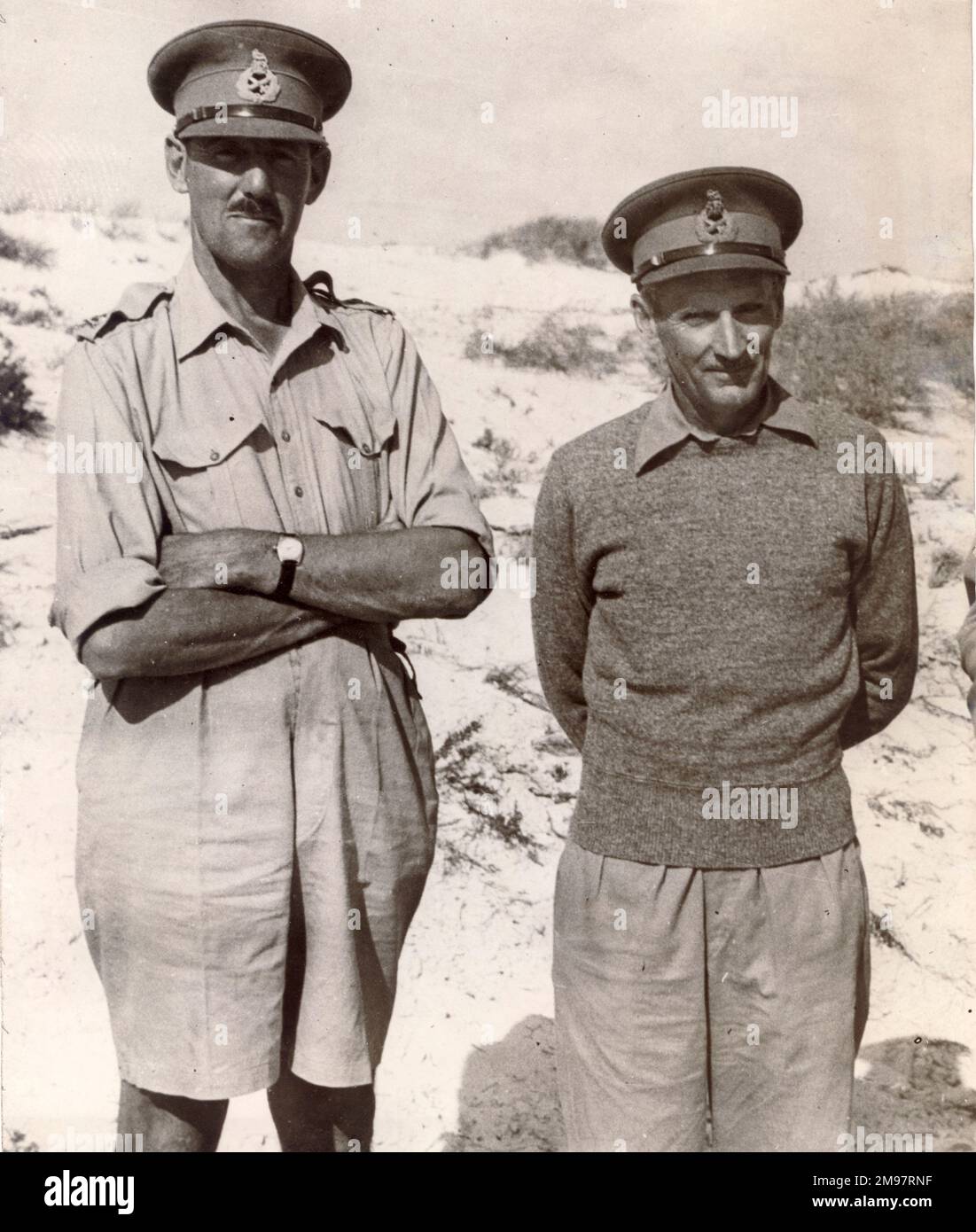 From left: Lt-Gen Sir Oliver Leese, CBE, DSO, Commander of the ...
