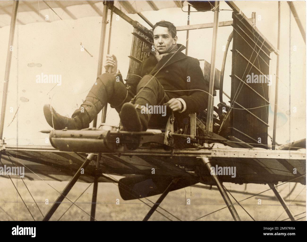 Thomas Octave Murdoch Sopwith, 1888-1989, in his Howard Wright c.1910 ...