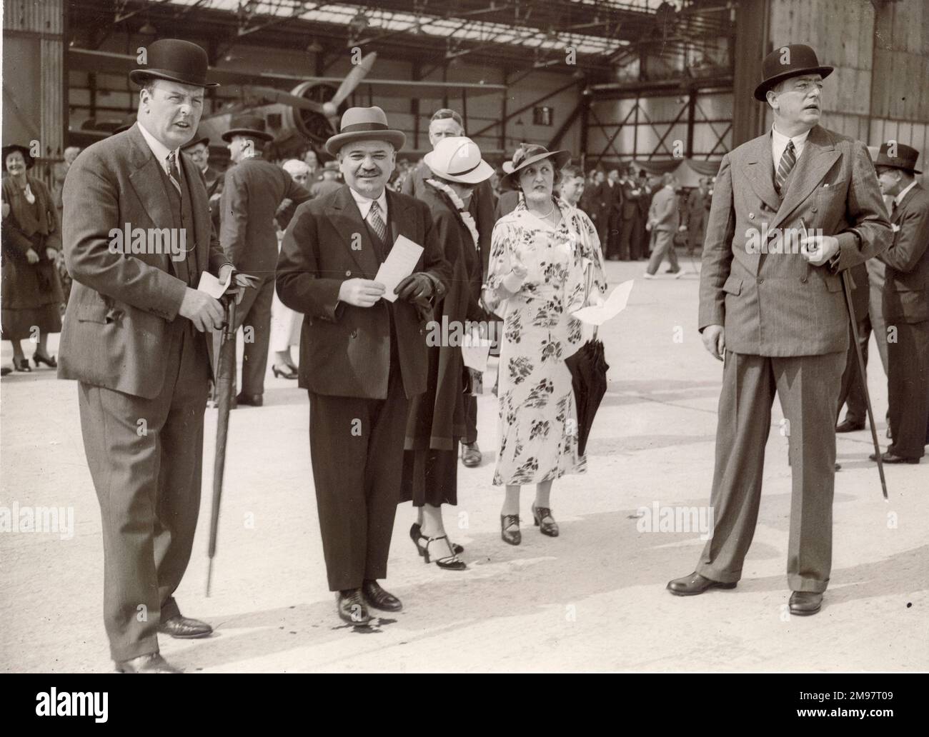From left: President of the Royal Aeronautical Society, Lt-Col J.T.C ...
