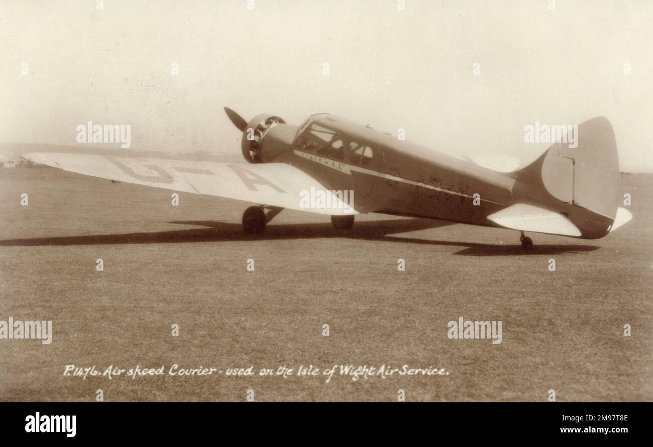 Airspeed AS5 Courier, G-ADAY, of Portsmouth Southsea & Isle of Wight ...
