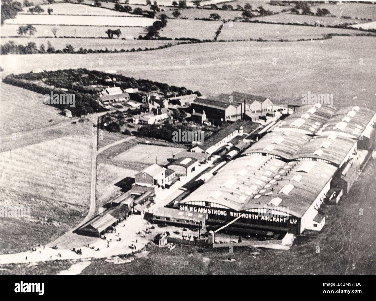The Whitley Abbey factory of Sir W.G. Armstrong Whitworth Aircraft Ltd ...
